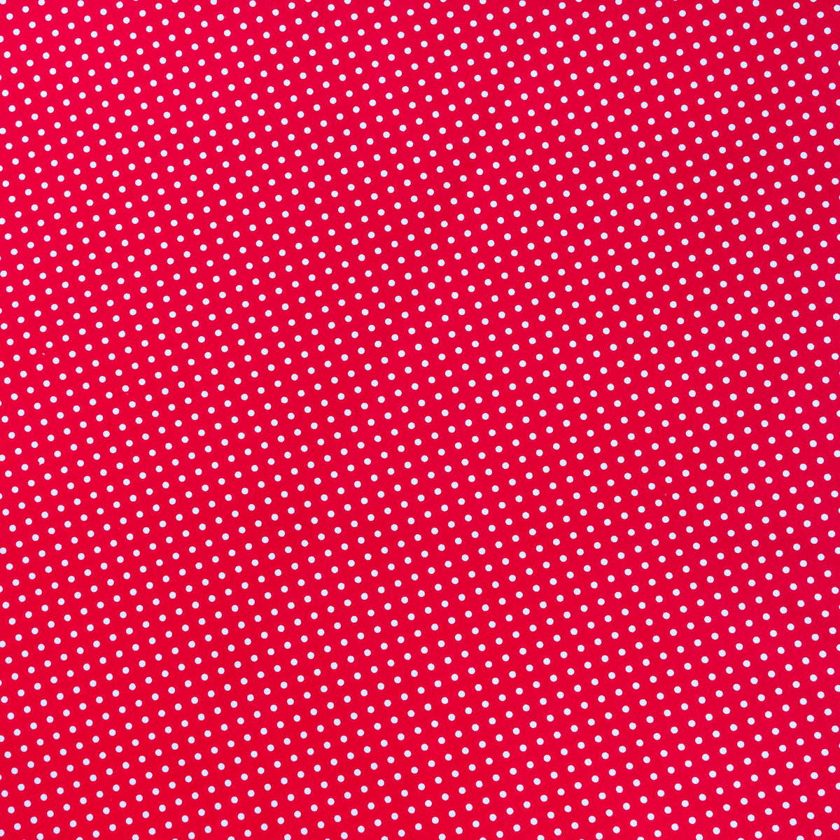 Bright Red Polka Dot Fabric | 100% Cotton Poplin | Rose and Hubble ...